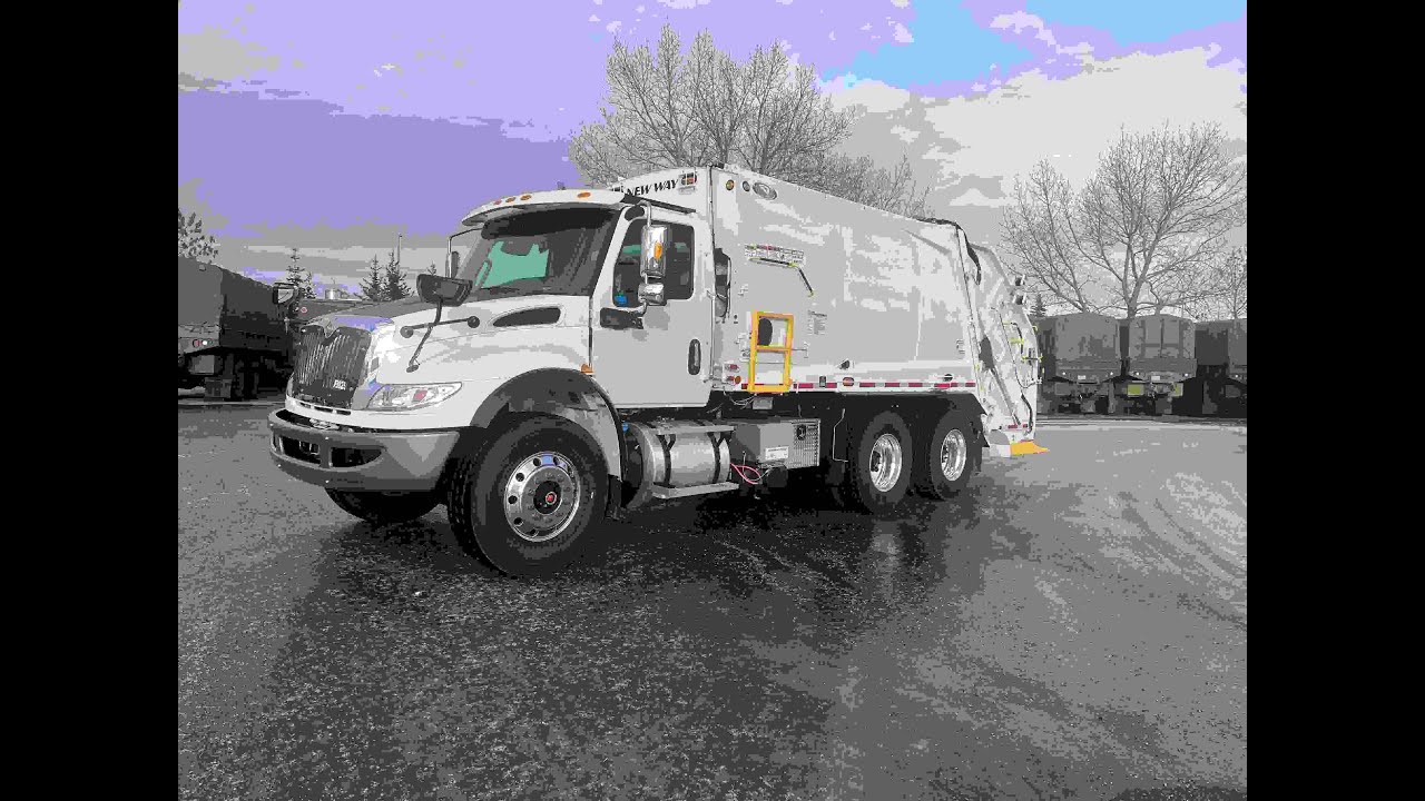 2024 International HV607 6x4-Tandem Axle with New Way Refuse Body - YouTube