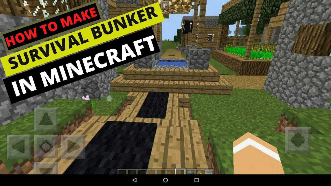 How to make a SURVIVAL BUNKER in Minecraft...! | Build House ...