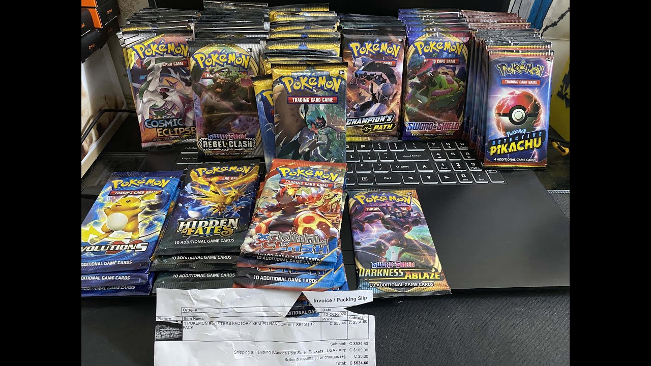 PART 3, 120 RANDOM MYSTERY POKEMON PACKS EBAY - YouTube