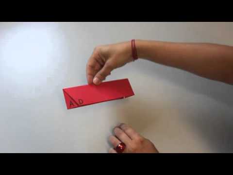 Flächeninhalt Parallelogramm mittels Faltung - YouTube