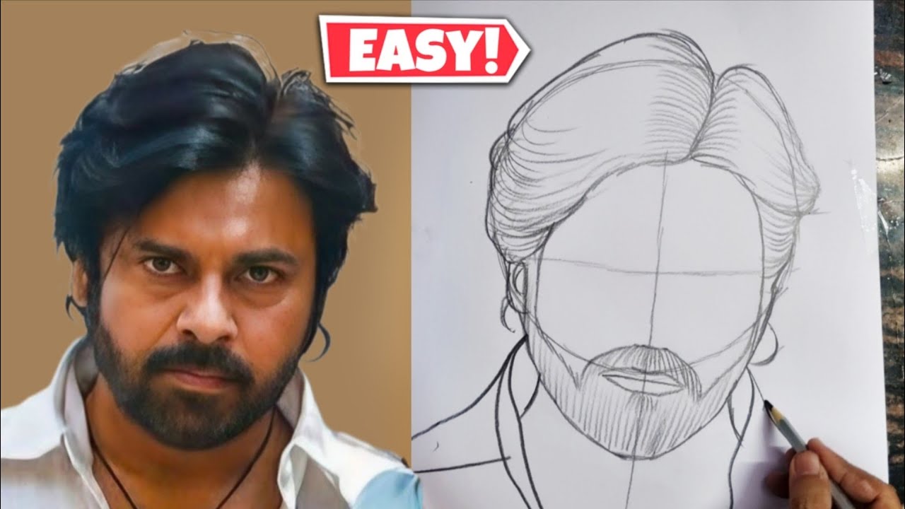 OG Pawan Kalyan Drawing | How to draw Pawan kalyan OG - YouTube