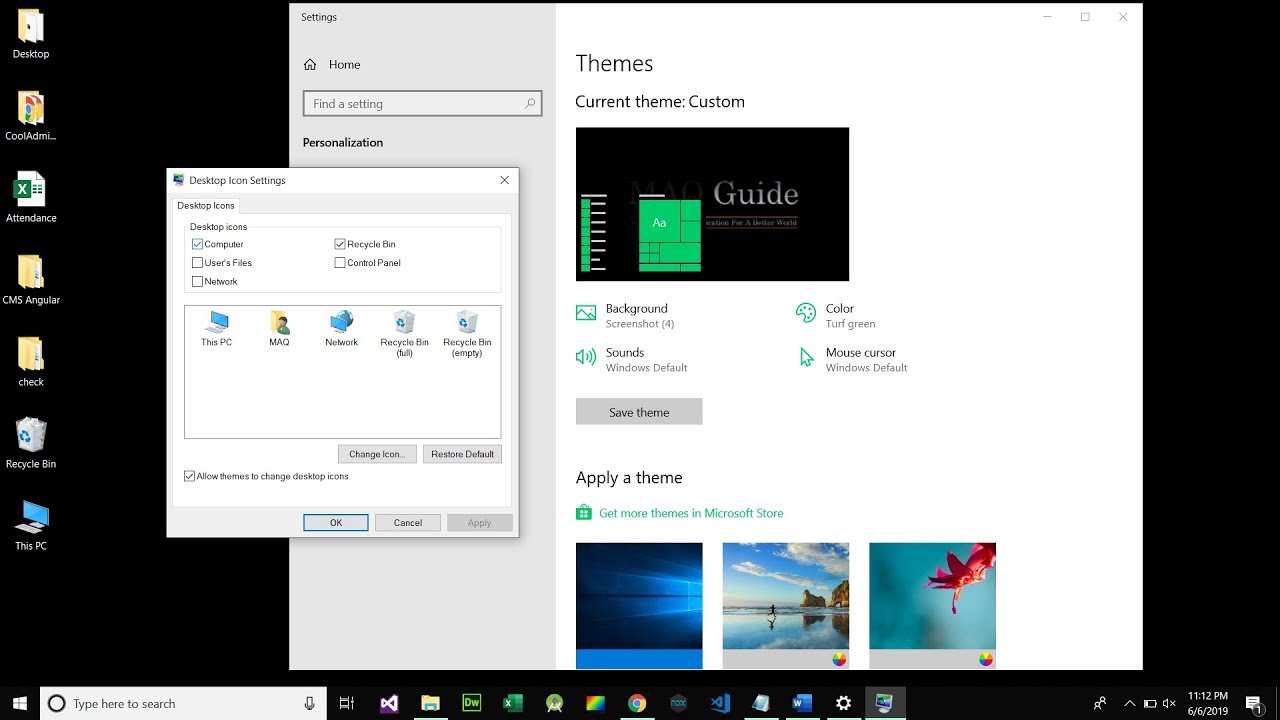 Windows 10 how to add this pc or my computer icon in desktop #shorts ...