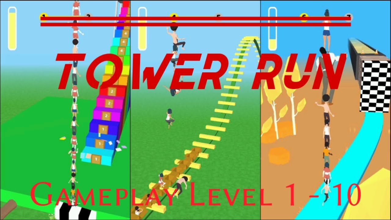 Tower Run - GAMEPLAY Level 1 -10 - YouTube
