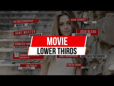 Movie Lower Thirds Final Cut Pro Templates - YouTube