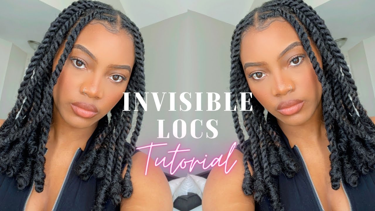 Invisible Locs Tutorial & Styles | No Crochet Method - YouTube