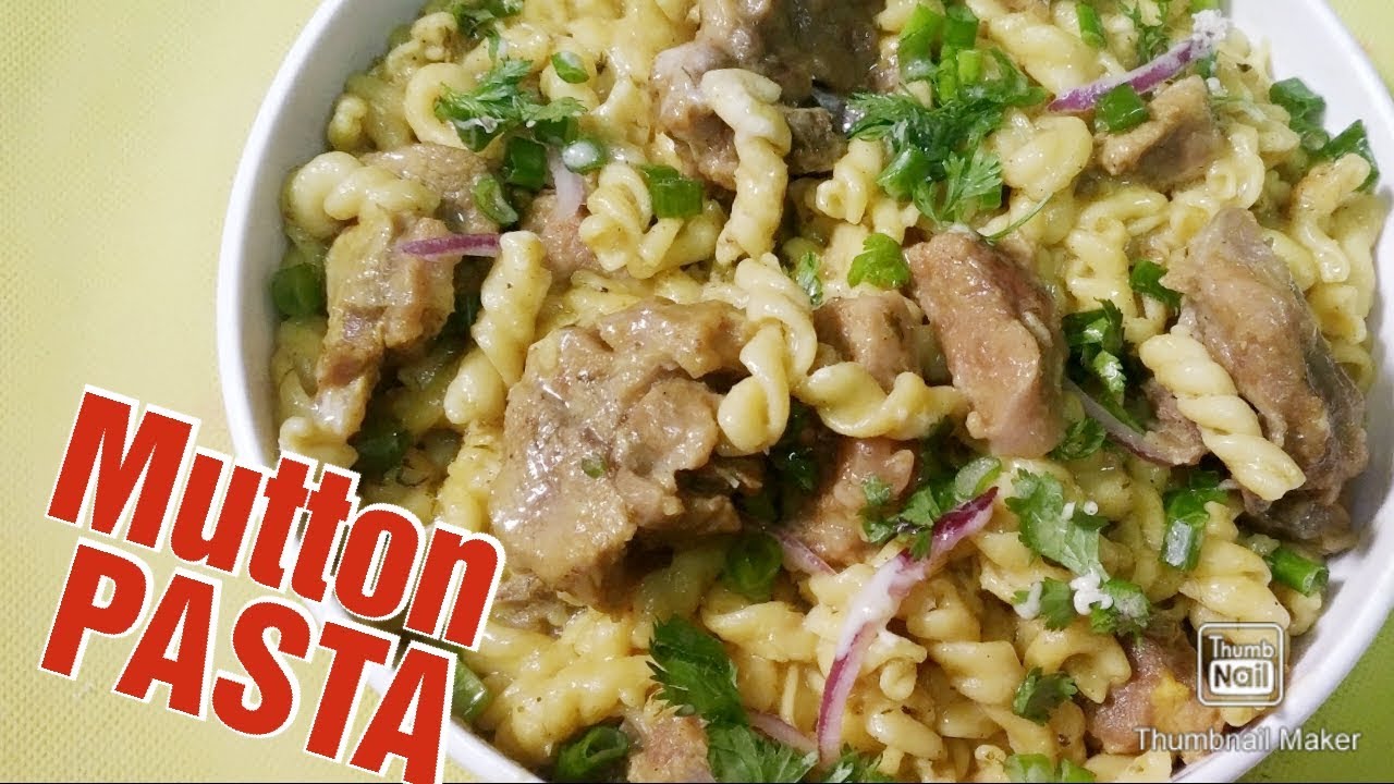 PASTA , Mutton pasta Delicious breakfast ,لحم ضأن باستا ,مٹن پاستاमटन ...