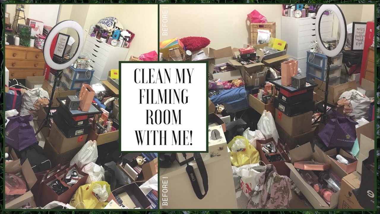 CLEAN MY FILMING ROOM WITH ME! From CLUTTER to CLEAN! - FILMING ROOM ...