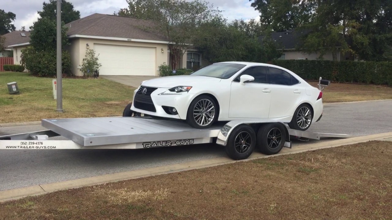 Trailer-Guys 18ft All Aluminum Car Hauler - YouTube