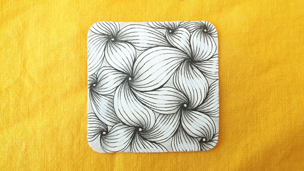 별나무젠탱글 라이브로 탱글배우기 8 - 레벌 Zentangle ravel + 선우정아의 도망가자 = 잠 안올때 보는 영상추천 ...