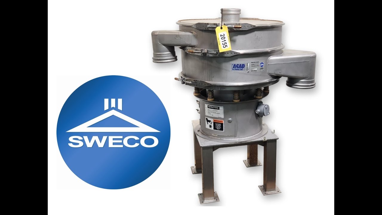 Used Sweco 30" Single Deck Vibro-Energy Separator Stainless Steel ...