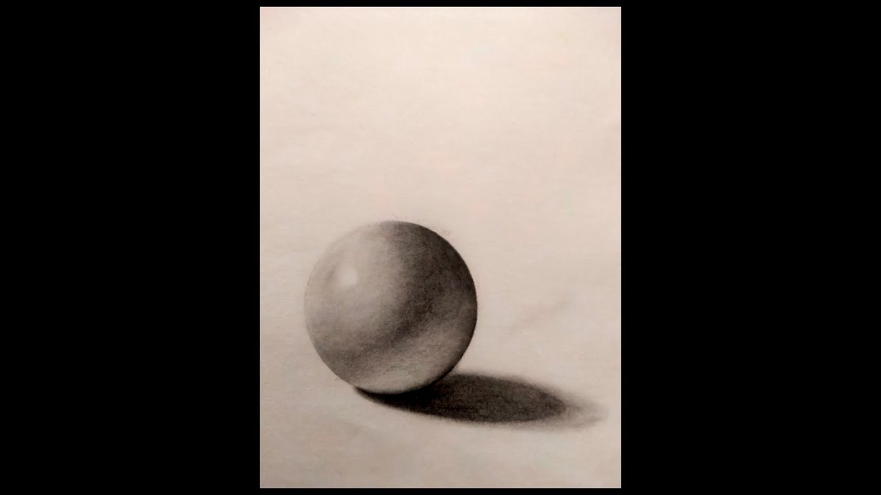 how to make 3d sphere with graphite and charcoal pencils. #sphere ...