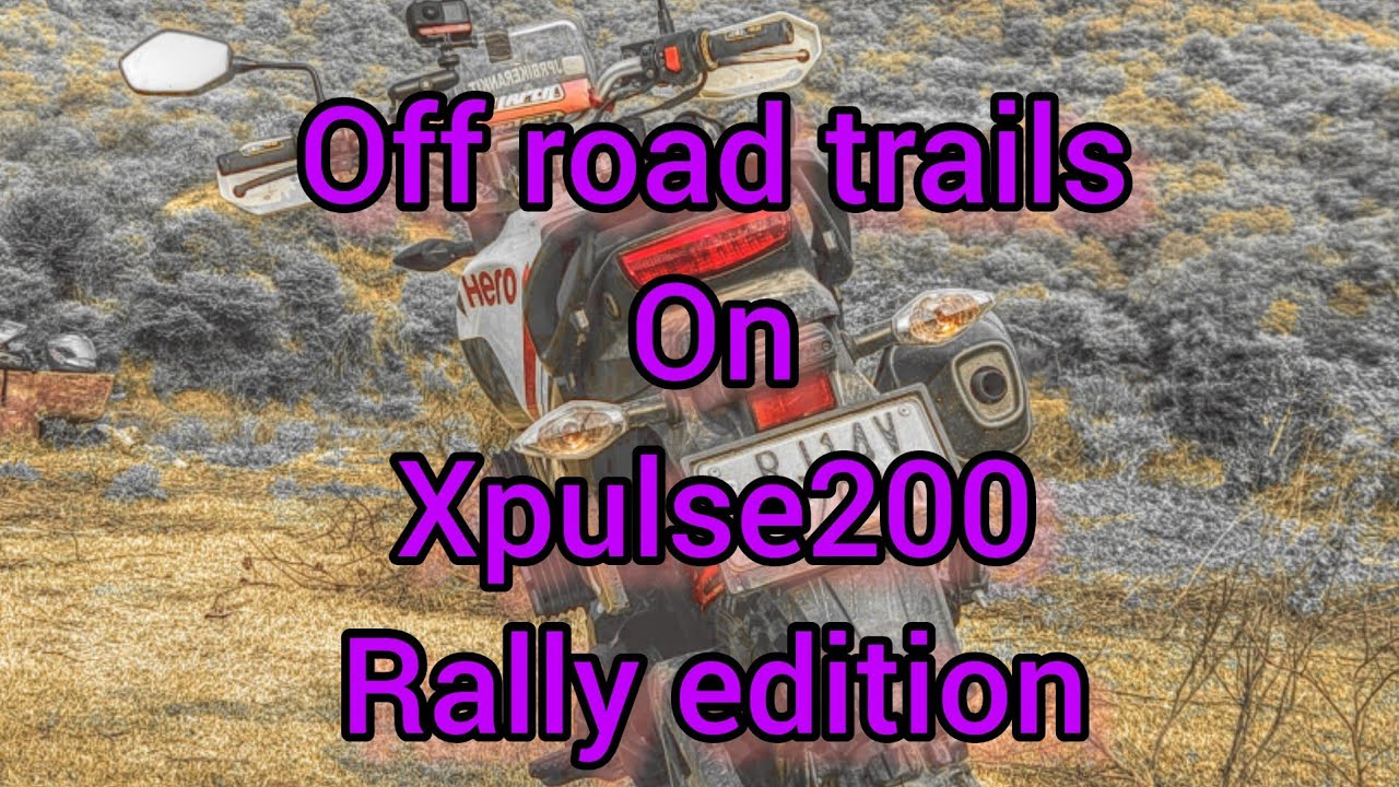 First trail on new offroading tyre xpulse 200 rally edition - YouTube
