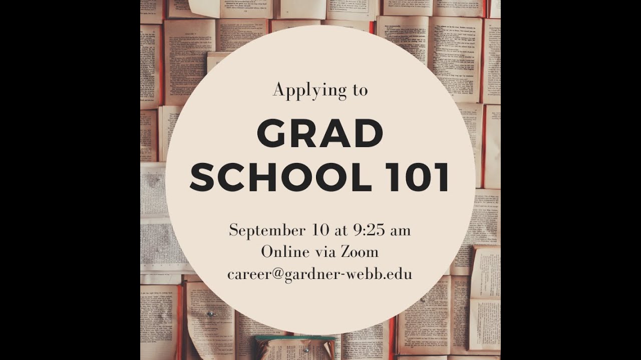 Applying to Graduate school 101 - YouTube