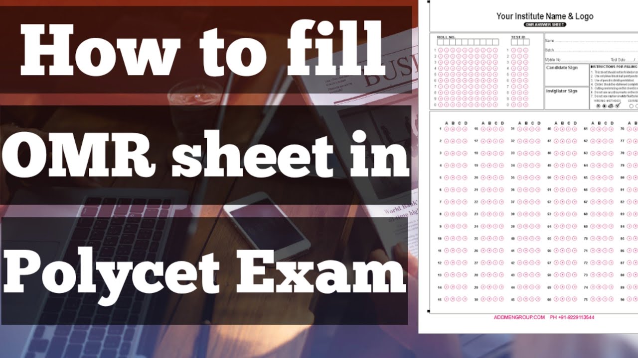 How to fill OMR sheet in Polycet Exam || How to do bubbling in Polycet ...