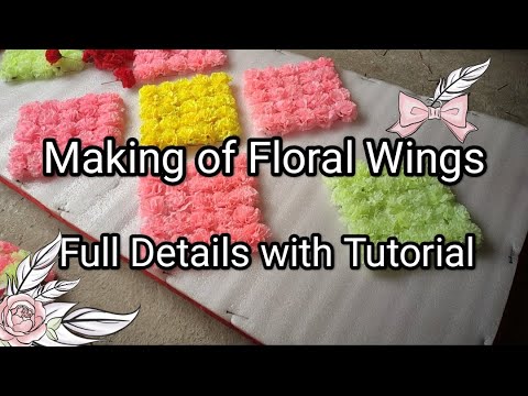 Making of Flower Sheet | Flower Sheet for Background Decoration ...