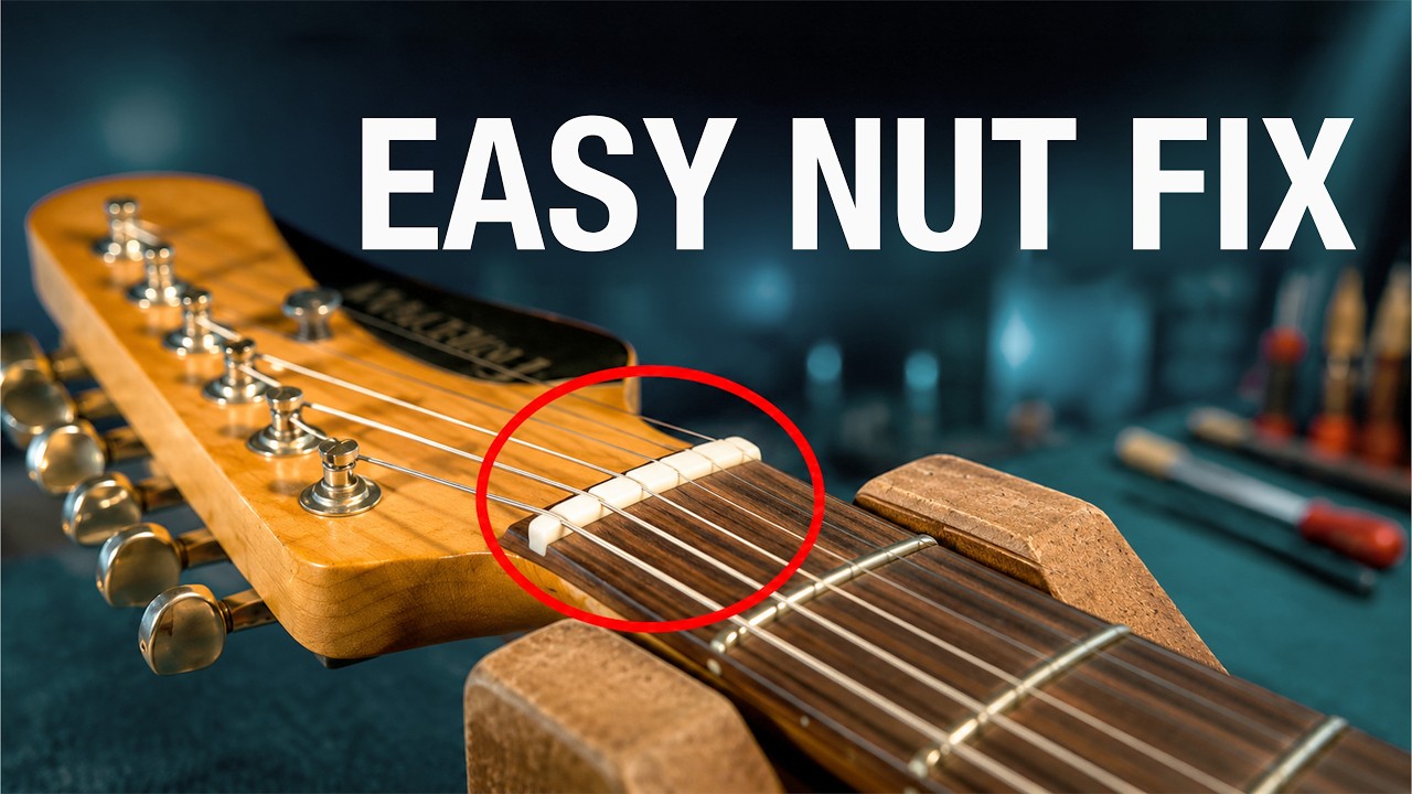 This Easy Trick Will Fix Your Guitar Nut - YouTube