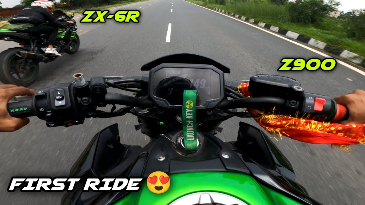 My First Ride on My Z900😍 | Z900 wheelie 🔥 | First Vlog on My New ...