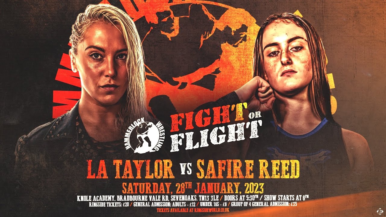 Womens Match - LA Taylor vs Safire Reed [Hammerlock Wrestling] - YouTube