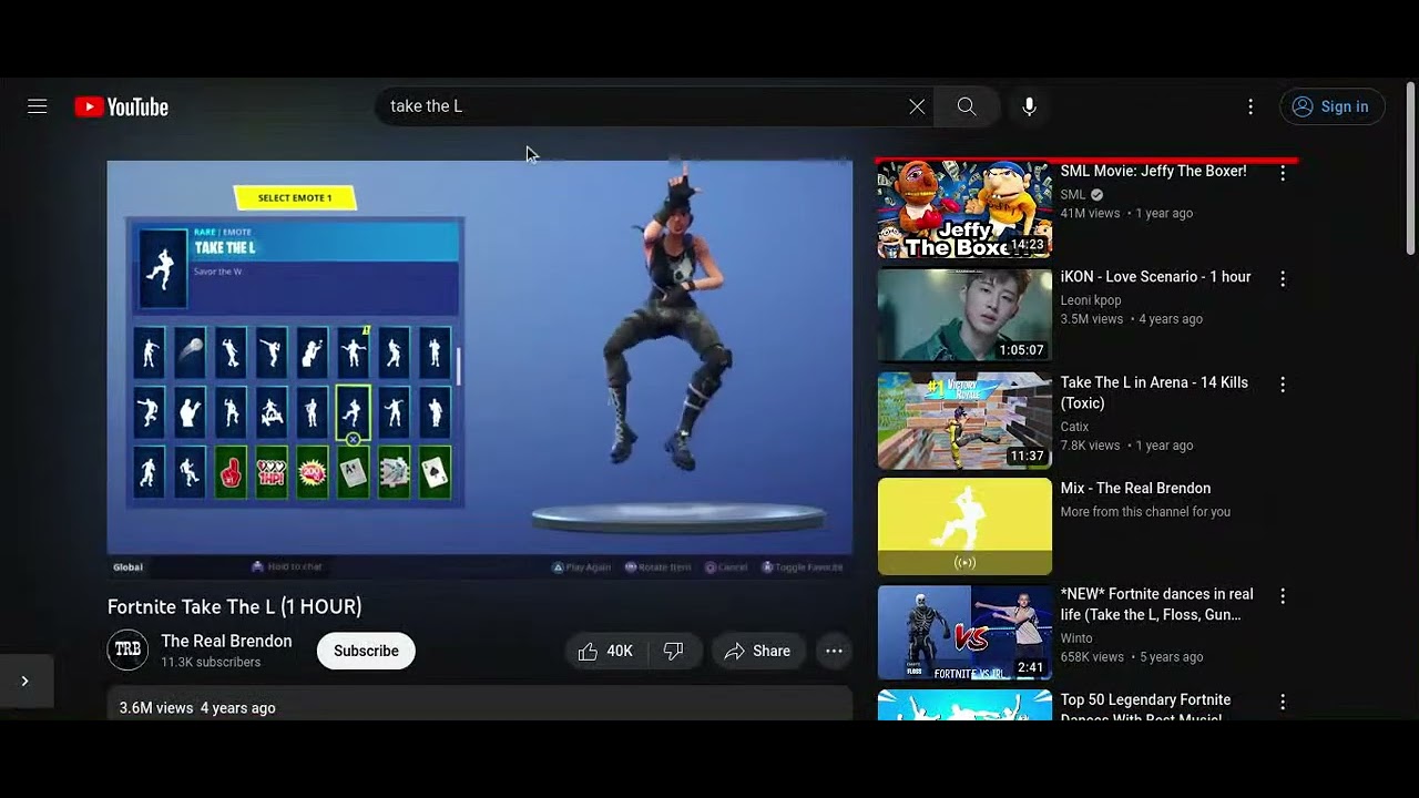 Take the l - YouTube