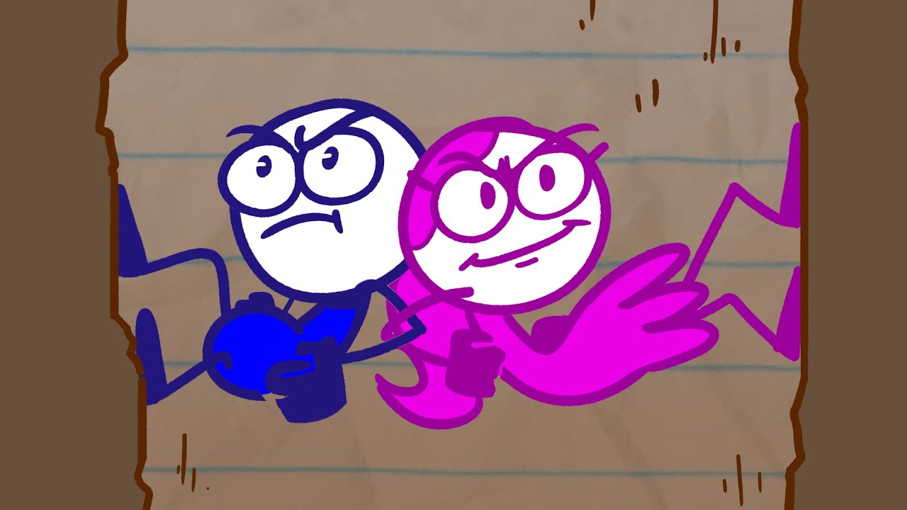 Pencilmate & Pencilmiss 🌋 Pencilmate In A Hole 🌋 | Animation ...