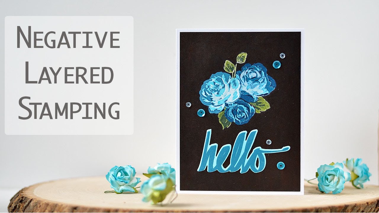 Negative Layered Stamping - YouTube