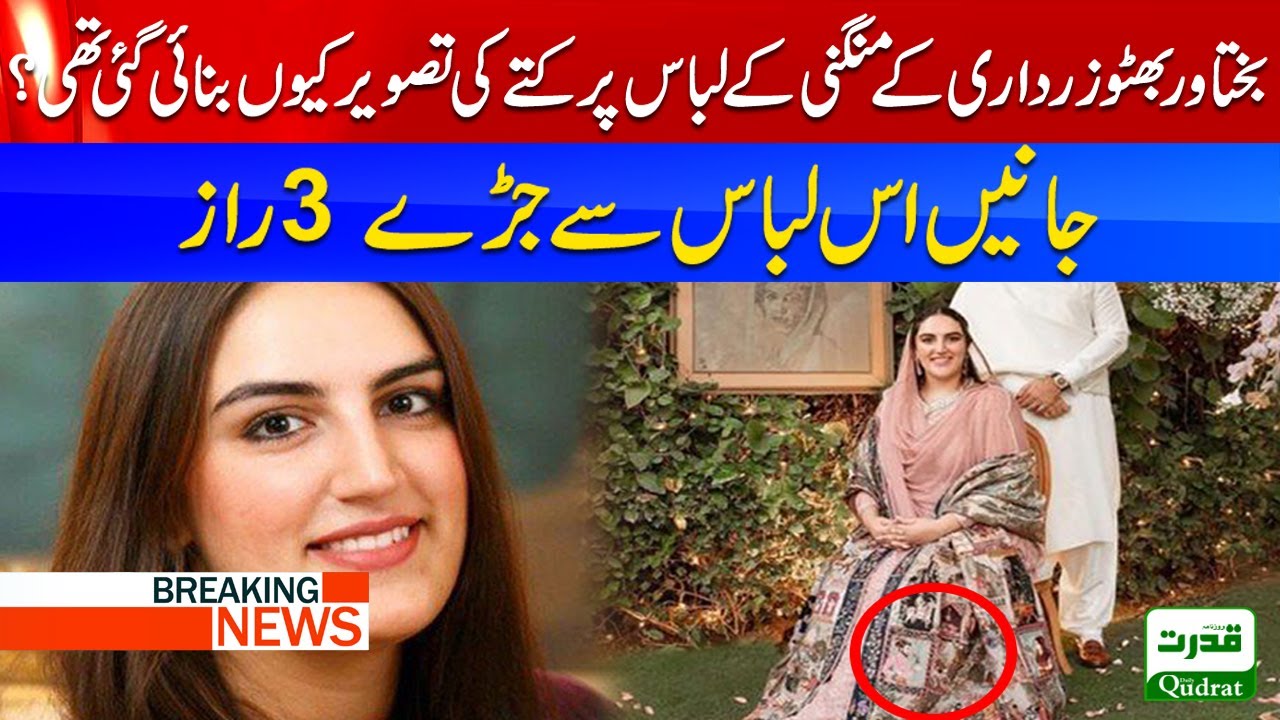 Why was a picture of a dog painted on the engagement dress of Bakhtawar ...