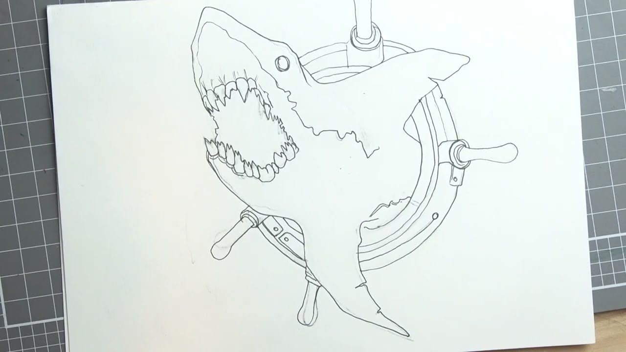 EEasy anime Drawing || How to draw anime with shark - YouTube