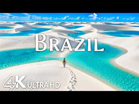 Brazil 4K – Crystal Clear Waters, White Sand Beaches & Breathtaking Coastal Beauty | Relaxing Music