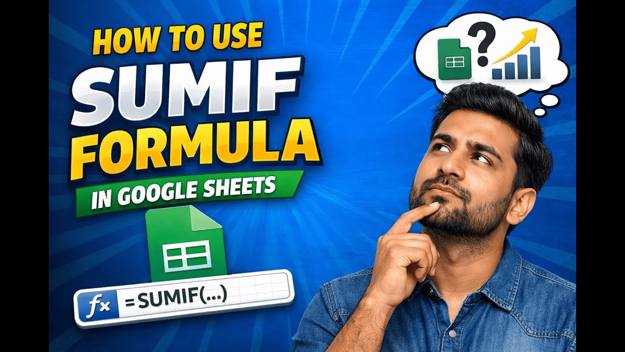 How to use SUMIF Formula In Google Sheets - YouTube