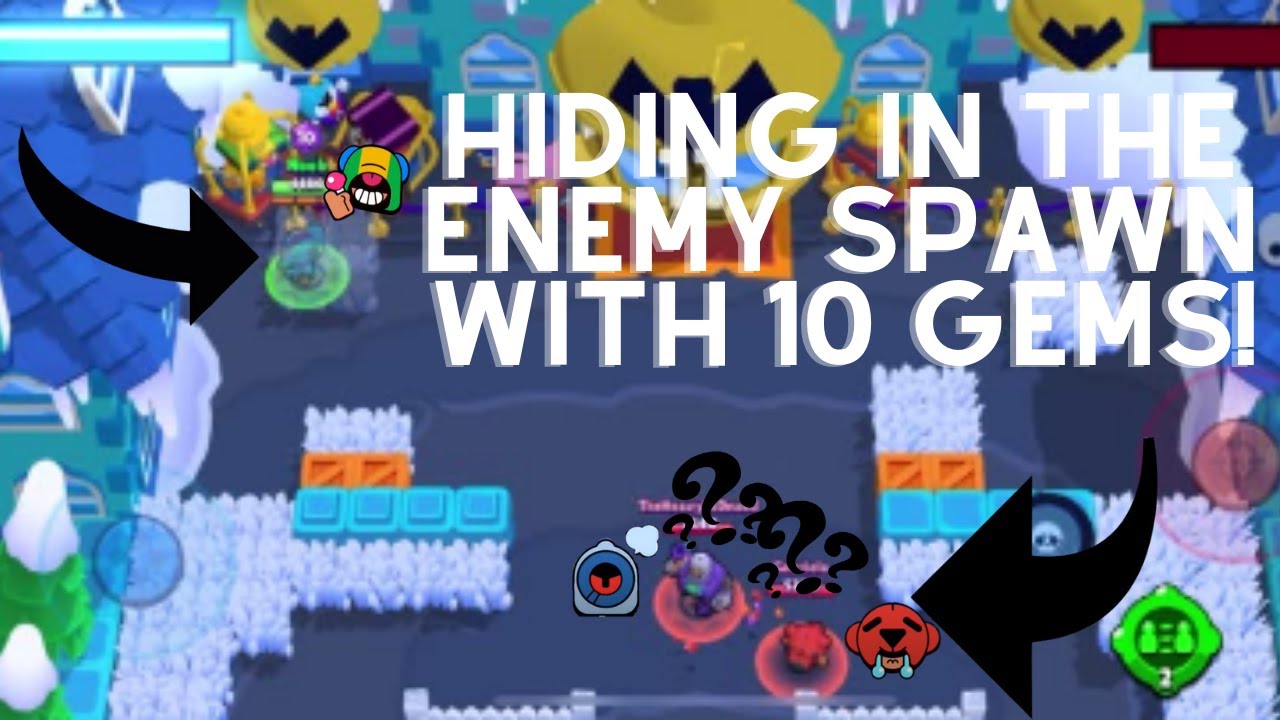 Hiding At The Enemy Spawn With 10 Gems! | Leon Gem Grab Challenge ...