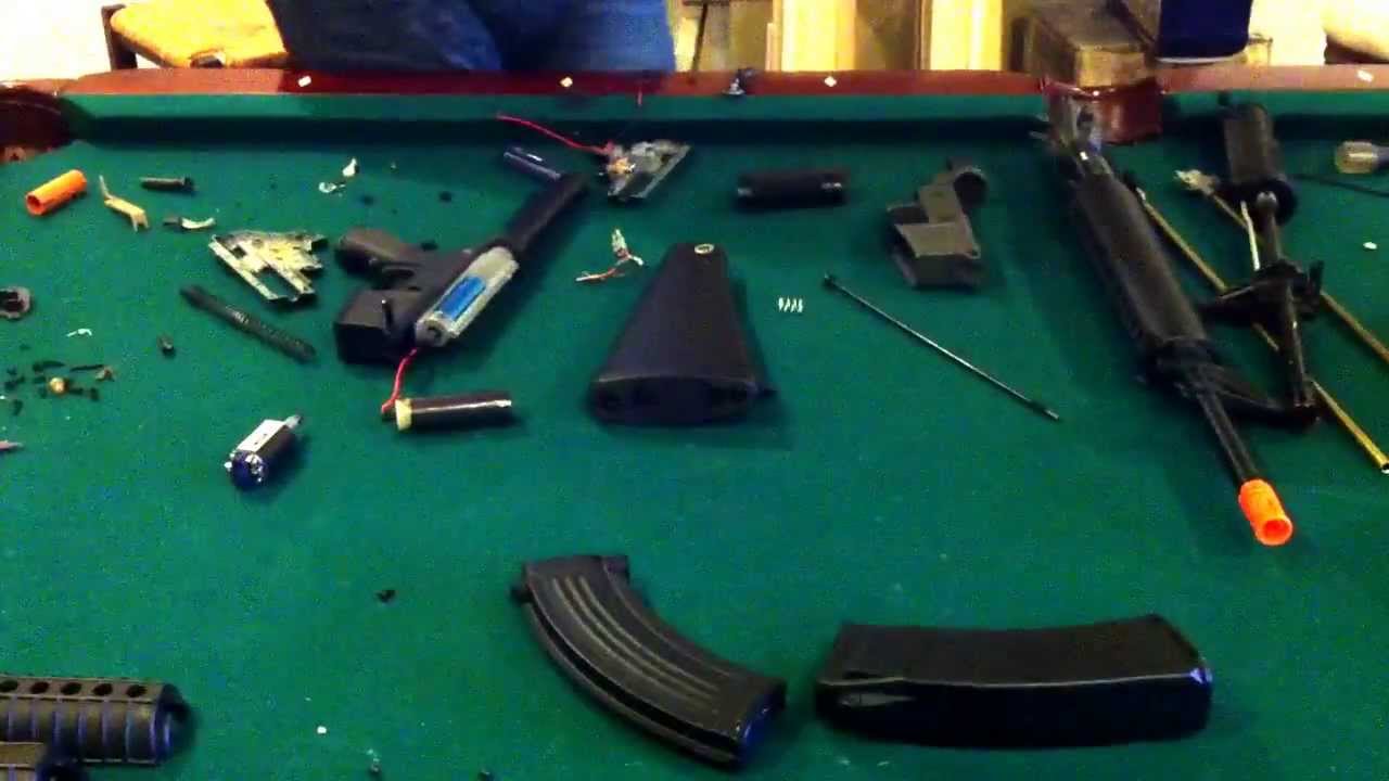Inside airsoft AEG's - YouTube