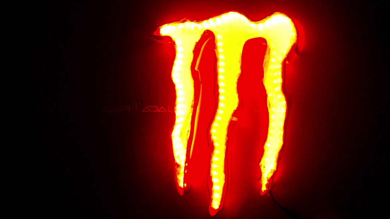 Monster Energy LED Logo #unleashthebeast #MonsterEnergy #monsterenergy ...