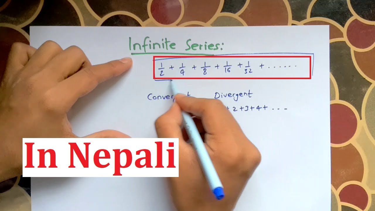 'Infinite series' visualizing 1/2 + 1/4 + 1/8 + ... - YouTube