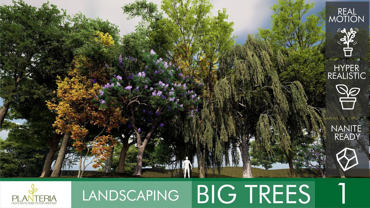 UE5 Landscaping Big Trees 1 ( Rendered ) - YouTube