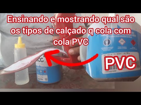 ensinando como colar e os tipo de calçado com cola PVC - YouTube