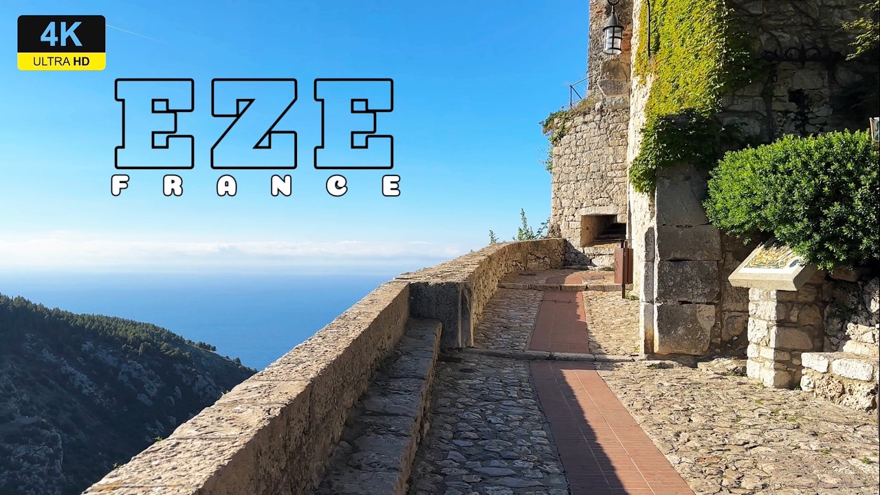 Eze: The Enchanting Medieval Village You Must Visit, 4K, Walking Tour ...