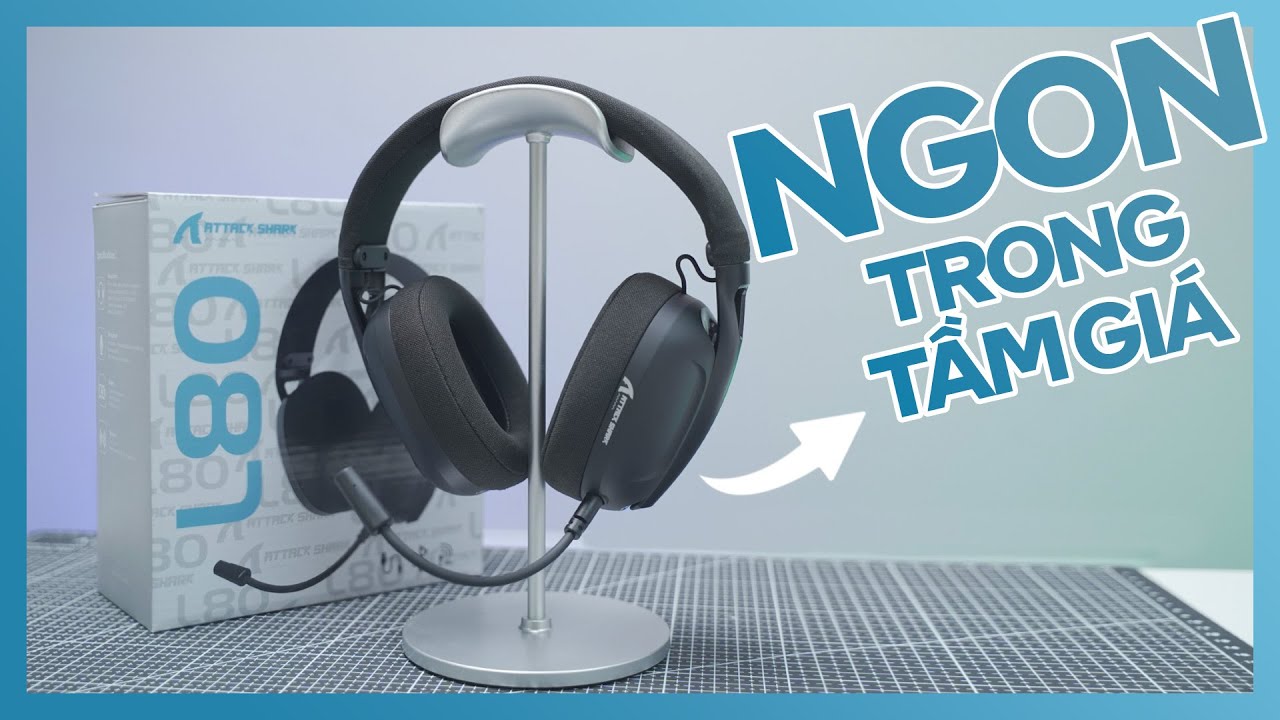 Attack Shark L80 | Lại Là "Cực Phẩm" Của Các Pháp Sư - Tai Nghe 3 Mode Giá Chỉ 500 Cành - YouTube