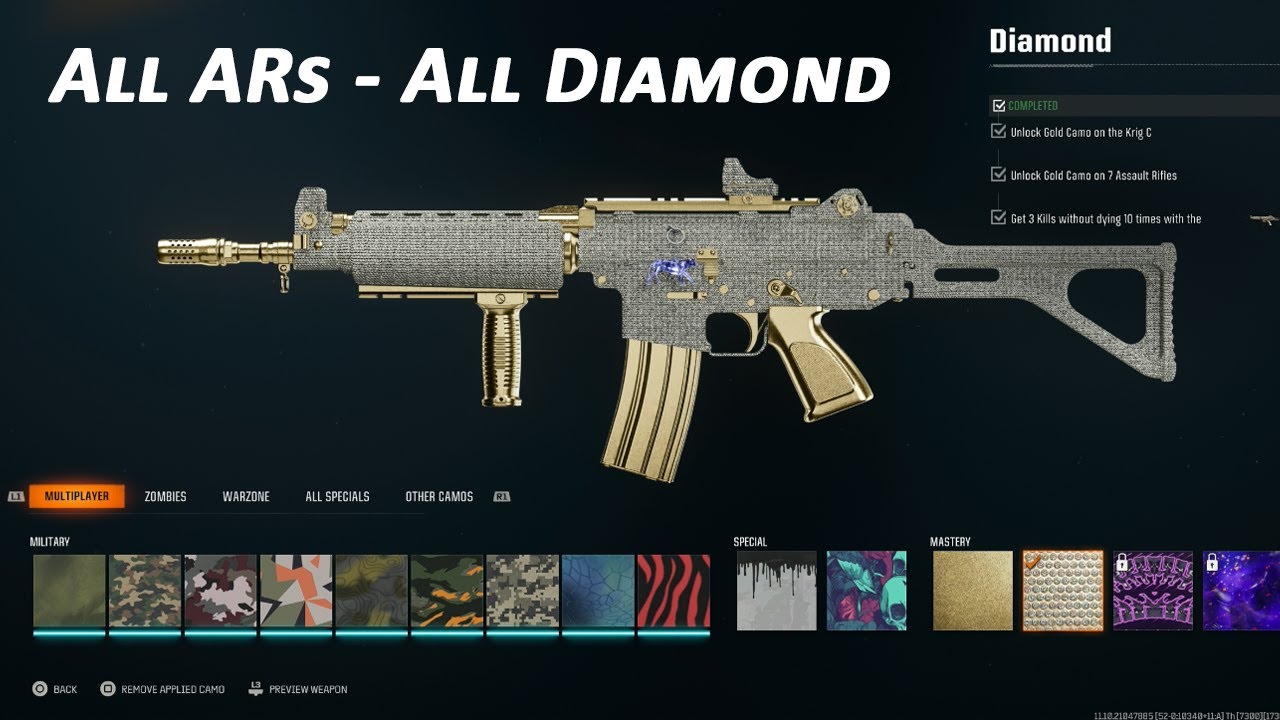 Getting All AR's Diamond Camo in Black Ops 6 - YouTube