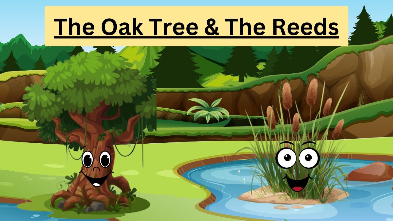 The Oak Tree & The Reeds story | English with stories | English ...