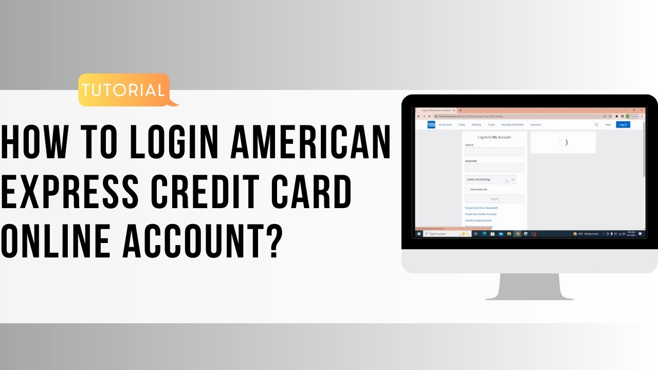 How to Login American Express Credit Card Online Account? Amex Credit ...