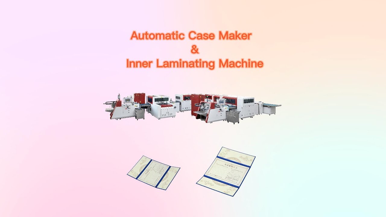 Automatic Case Maker Inner Laminating Machine #rigidboxmachine #casemaker - YouTube