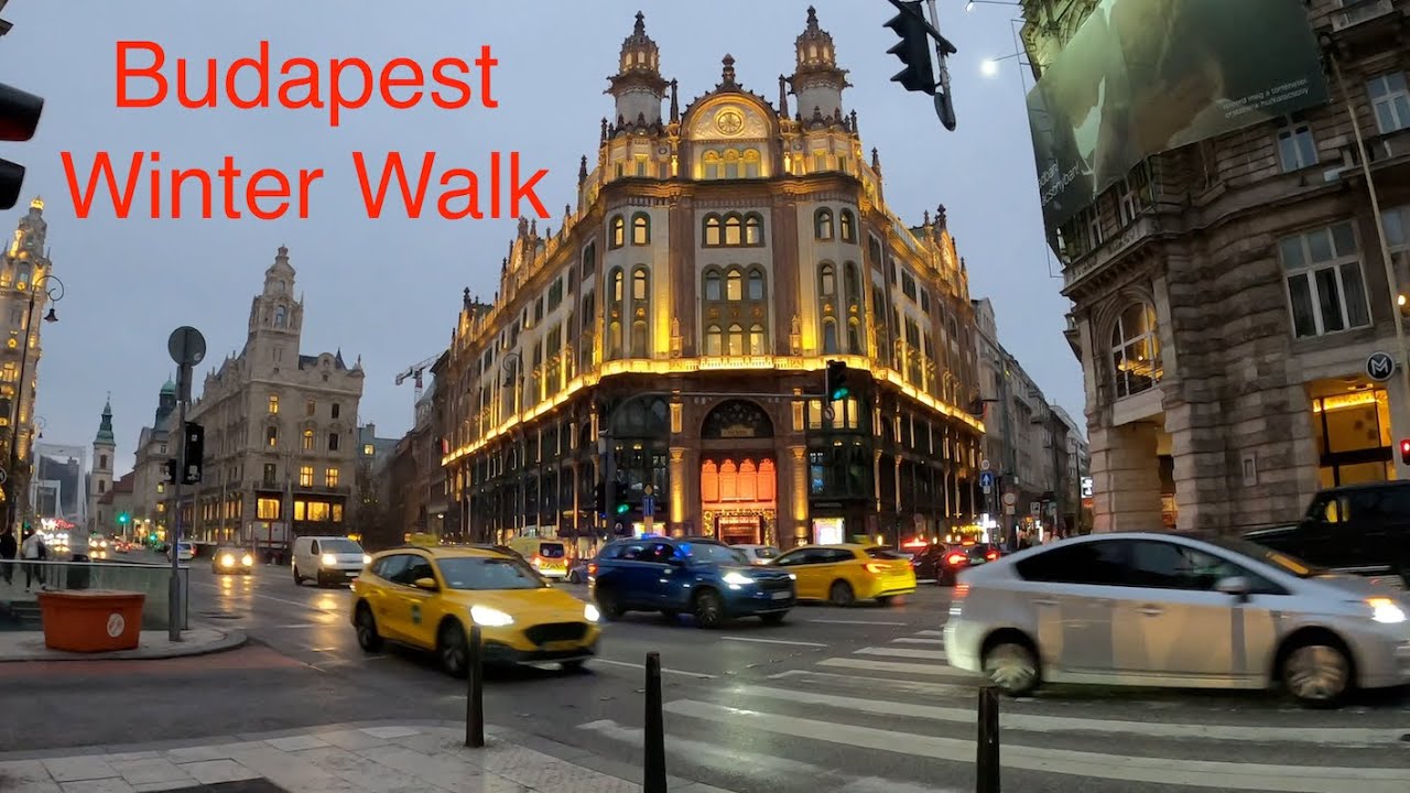 Budapest - Winter Walk at the Centrum (4K) - YouTube