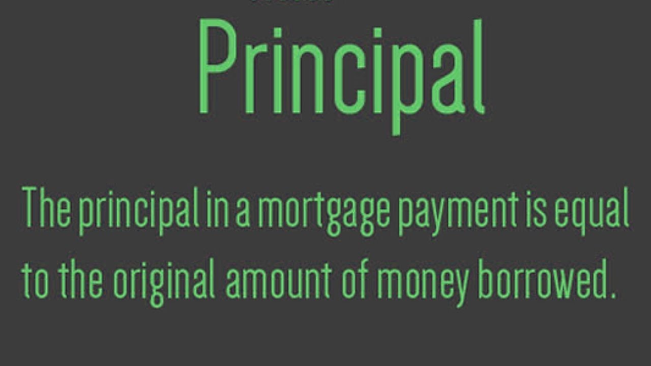 What Is Principal? - YouTube
