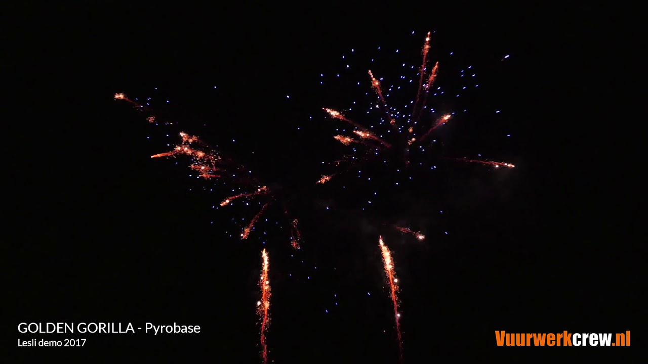 Golden Gorilla - Pyrobase - Lesli Vuurwerk - Vuurwerkcrew - YouTube