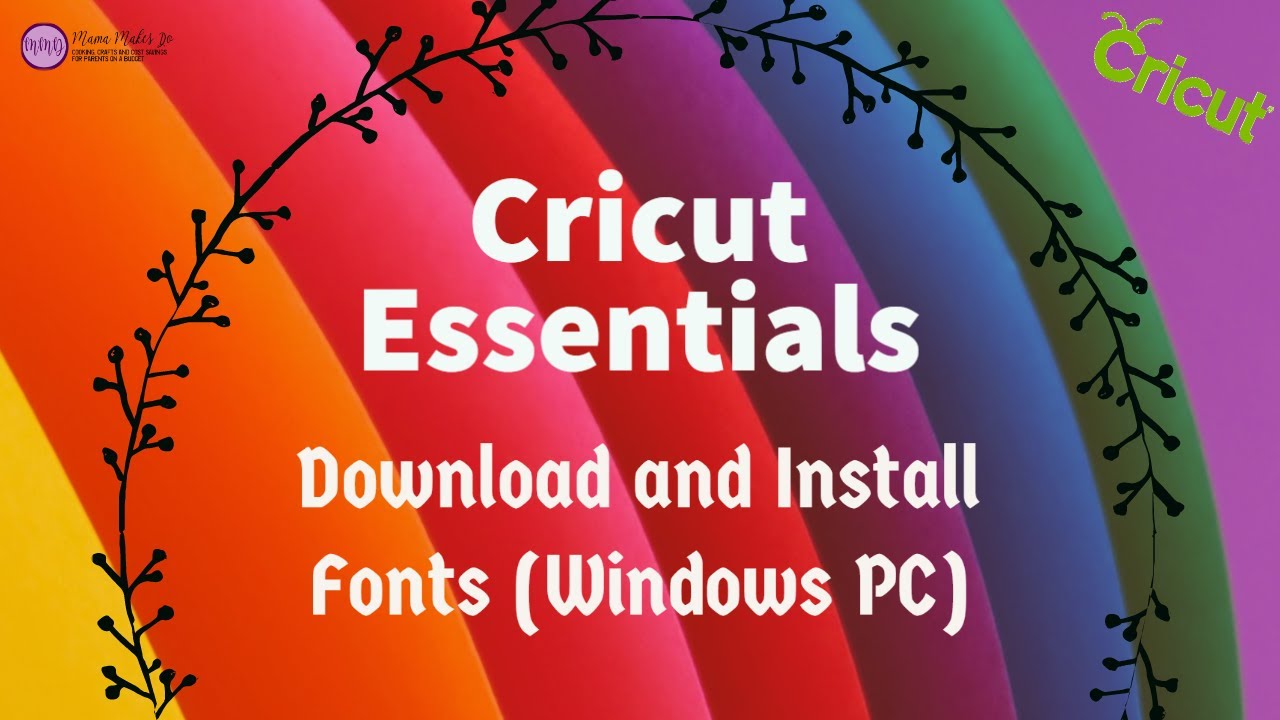 Cricut Basics - Installing and Using Custom Fonts - YouTube