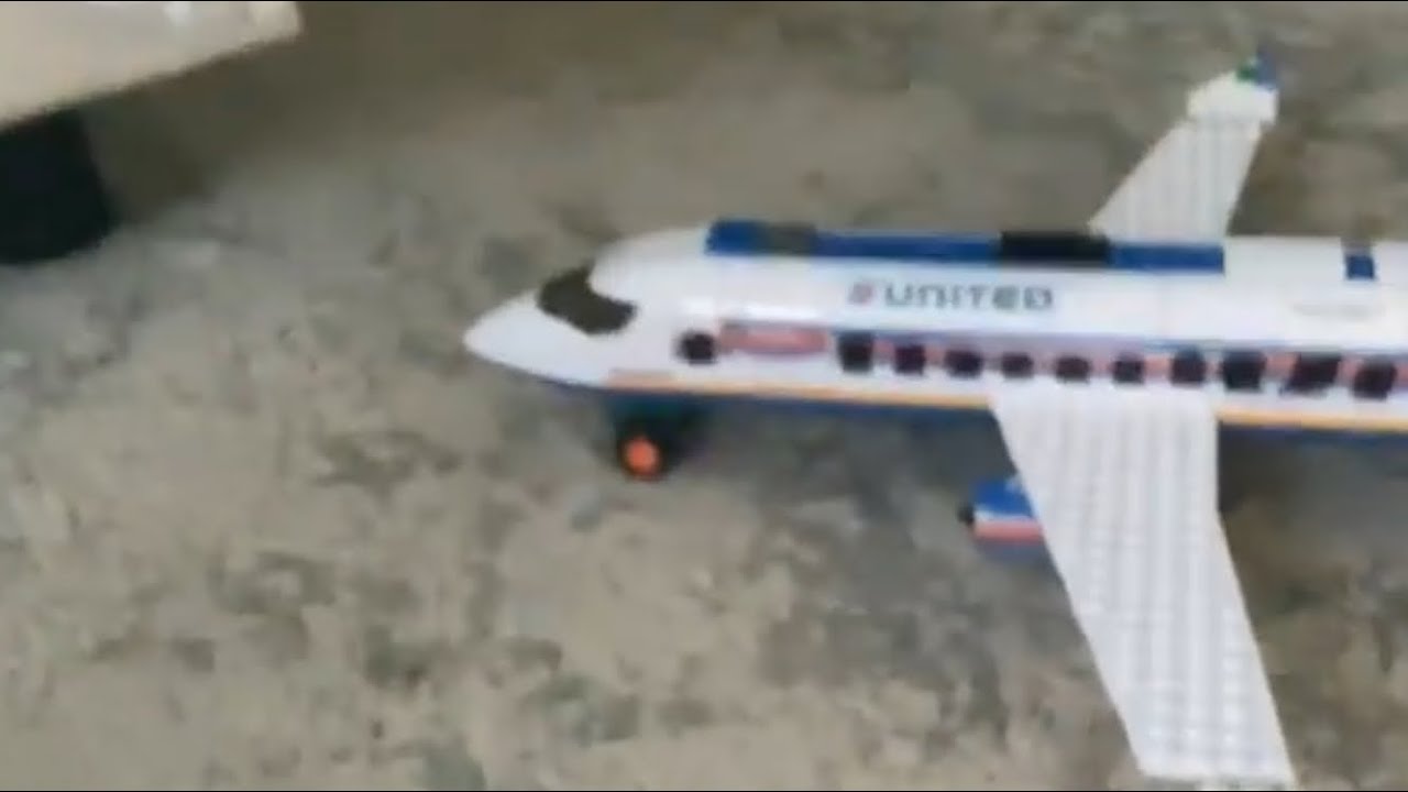 Lego plane crashes in Lego part one - YouTube