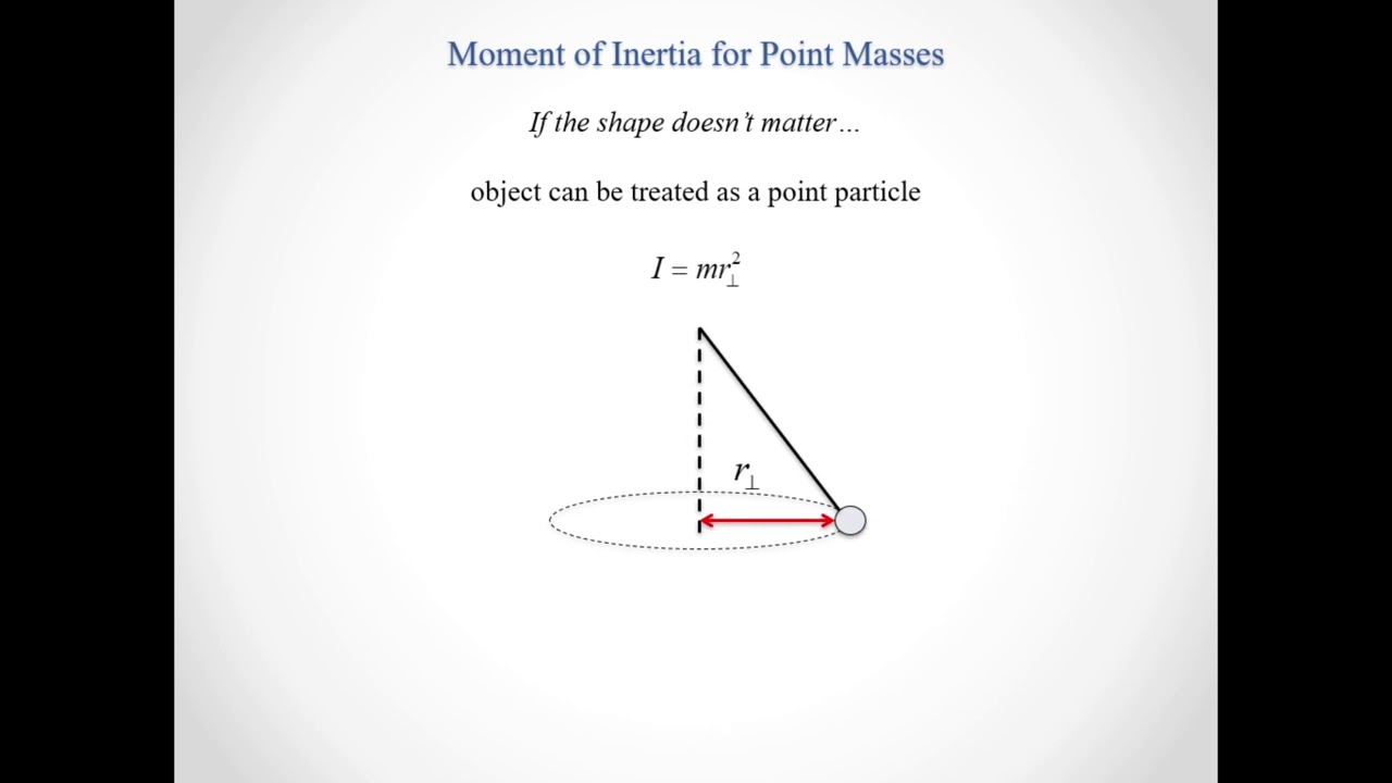 Moment of Inertia For Point Masses default - YouTube