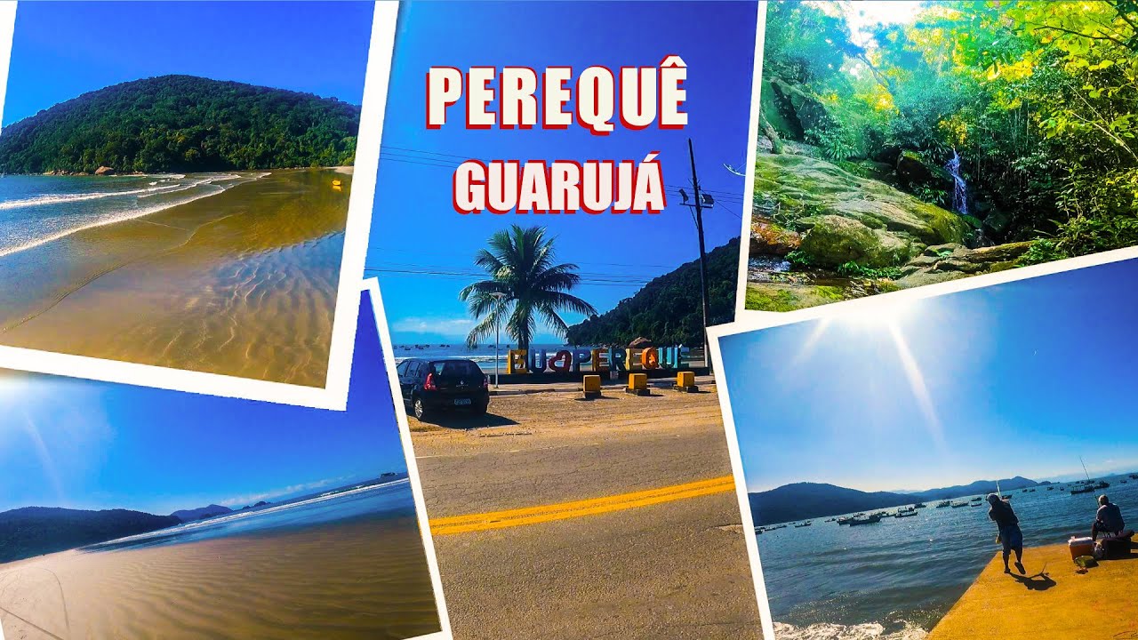 Praia do Perequê ☀️ a praia do pescadores no Guarujá SP como se ...
