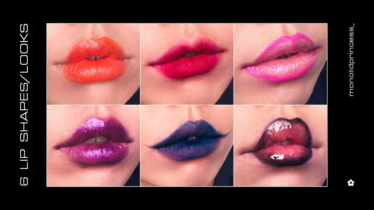 6 lazy lip shapes/looks - YouTube