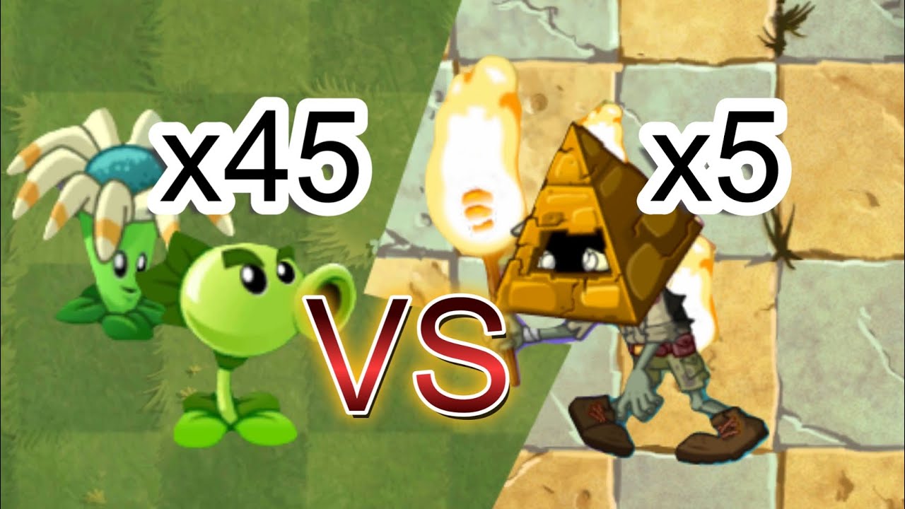 PvZ 2 Gardendless : How many plants can deafeat Pyramid-headed ...